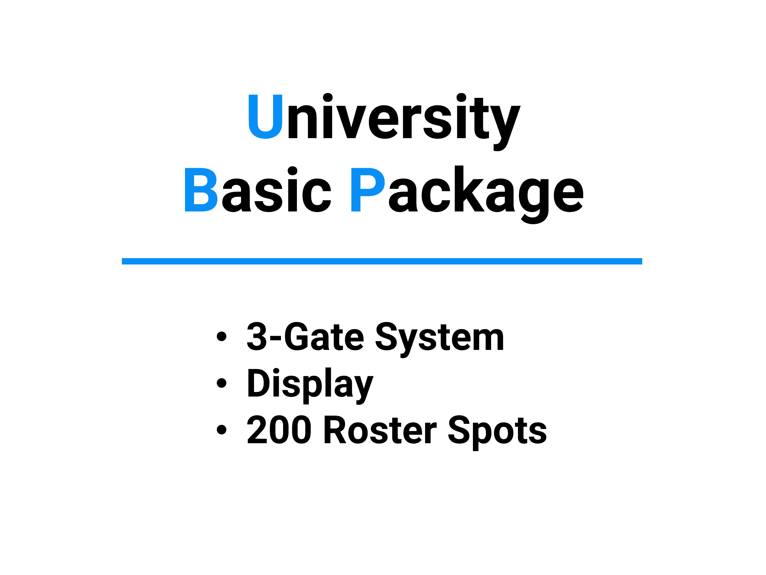 University Basic Package – Dashr