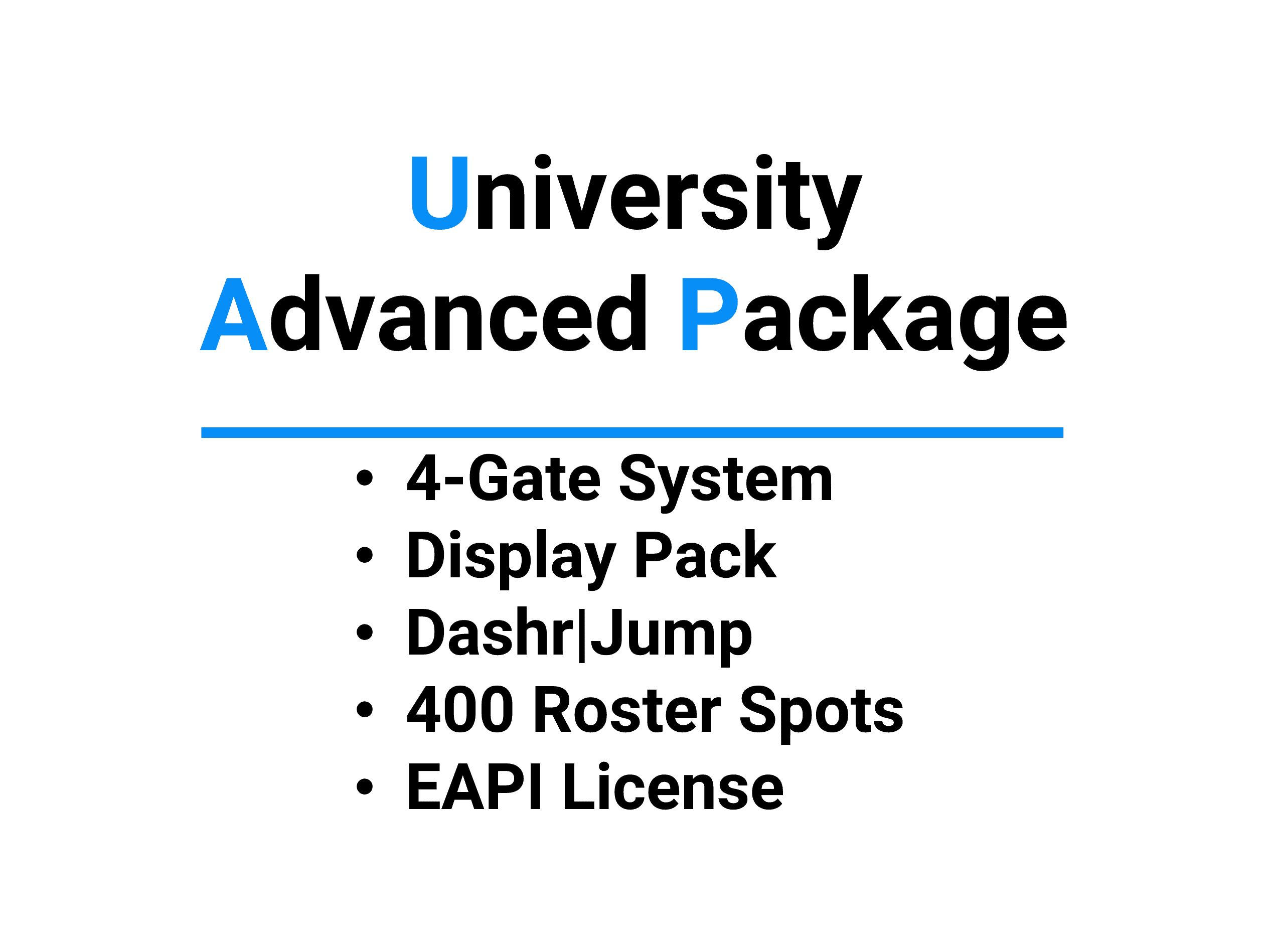 University Advanced Package – Dashr