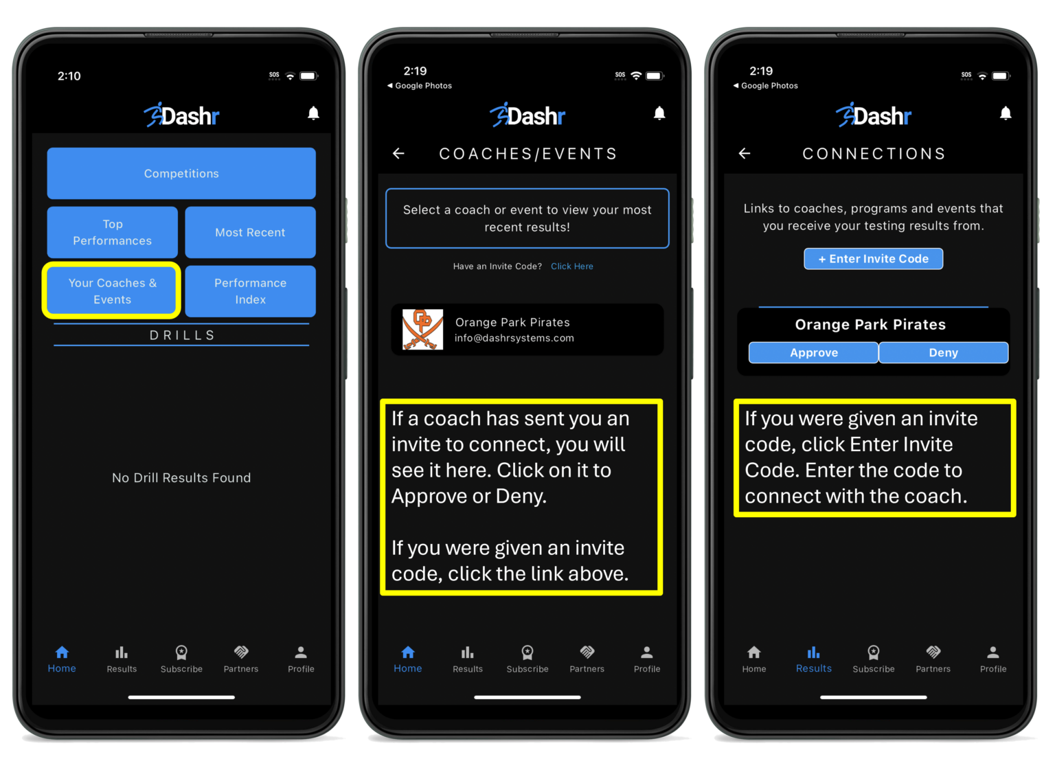 Player Profile App Operation | Dashr