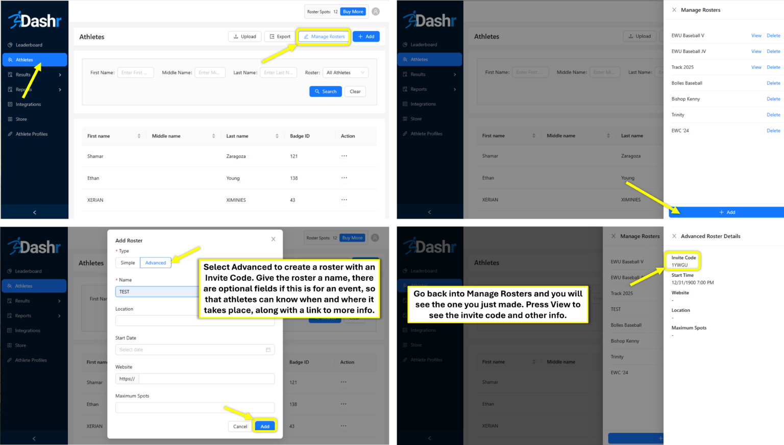 Player Profile App Operation | Dashr