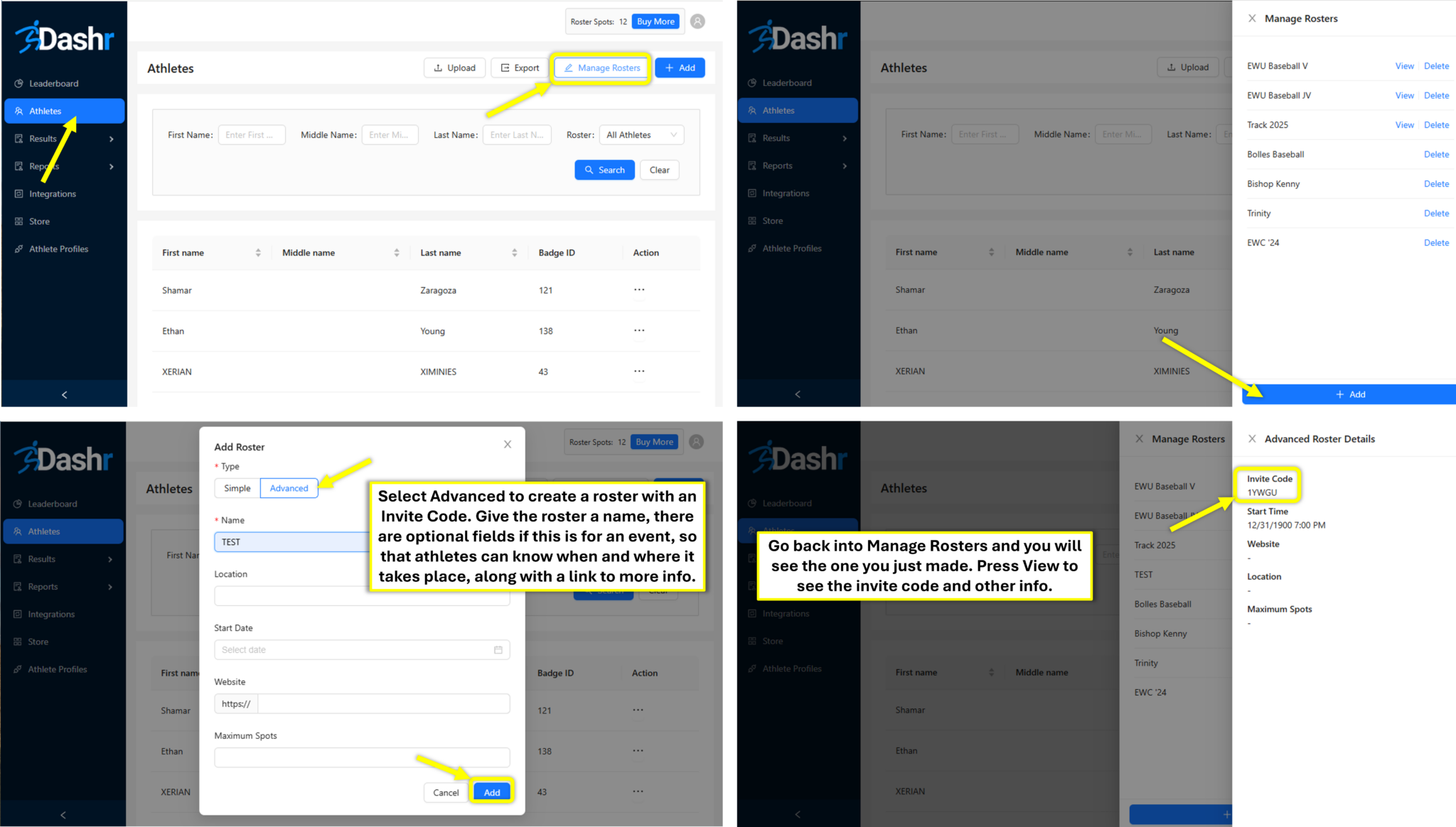 Player Profile App Operation | Dashr