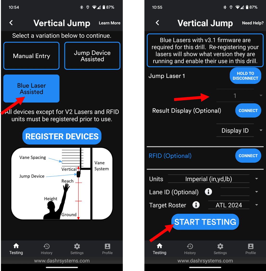 Dashr | Blue Laser Jump – Dashr